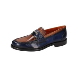 Melvin & Hamilton MELVIN & HAMILTON Leder-Mokassins "Gianna 5" in Dunkelblau/ Hellbraun - 47% | Größe 37 | Damen-schuhe-halbschuhe