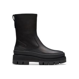 Clarks Leder-Boots "Orianna 2 Rise" in Schwarz - 56% | Größe 38 | Damen-stiefel