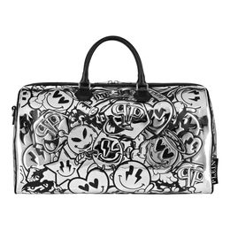Philipp Plein Weekender - Henkeltasche Smile - Gr. unisize - in Silber - f&uuml;r Damen