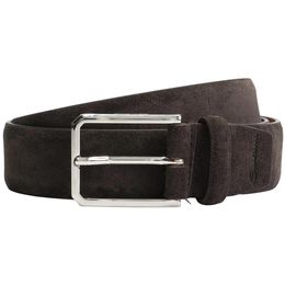Santoni G&uuml;rtel - Suede Riem - Gr. 110 - in Braun - f&uuml;r Damen