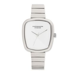 Copenhagen Uhr - Edelstahl Curved Watch - Gr. unisize - in Silber - f&uuml;r Damen