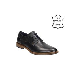 Bullboxer Leder-Schnürschuhe in Schwarz - 41% | Größe 43 | Herren-schnuerschuhe
