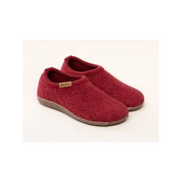 Kitz-Pichler Wollfilz-Hausschuhe "Alpine Midcut RU" in Rot - 45% | Größe 39 | Damen-pantoletten