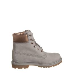 Timberland Leder-Boots in Grau/ Hellbraun - 74% | Gr&ouml;&szlig;e 37 | Damen-stiefel
