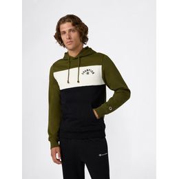 Champion Hoodie in Khaki/ Schwarz - 38% | Größe S | Herren-sweatshirts-jacken