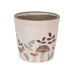 Clayre & Eef Clayre & Eef Blumentopf in Beige/ Hellbraun - (H)14 x Ø 15 cm - 20% | Kerzen-vasen