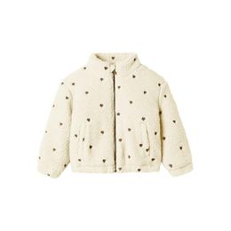 Lil Atelier Teddyjacke in Creme - 34% | Größe 110 | Kids-fleecejacken-fleecepullover