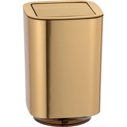 Wenko Schwingdeckeleimer "Auron" in Gold - 5,5 l - 10% | Muelleimer