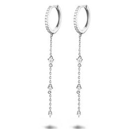 Eclat d'Argent Silber-Creolen mit Edelsteinen - 73% | Schmuck