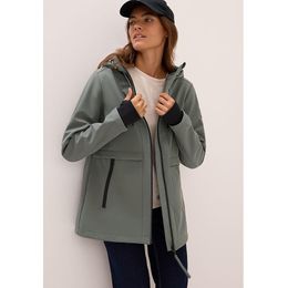 Cecil Softshelljacke in Oliv - 42% | Größe M | Damen-outdoorjacken