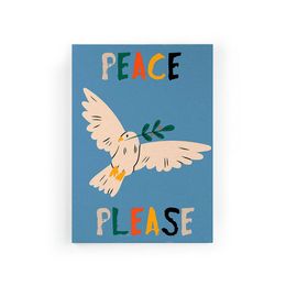 Folkifreckles Leinwand-Kunstdruck "Peace Please" - (B)40 x (H)60 cm - 35% | Wanddekoration