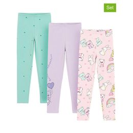 COOL CLUB 3er-Set: Leggings in Rosa/ Lila/ Türkis - 45% | Größe 98 | Kinderhosen