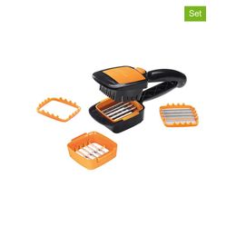 Genius 5tlg. Set: Schneider "Nicer Dicer Quick" in Orange/ Schwarz - 69% | Kuechenhelfer