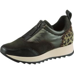 Heine Damen Sneaker khaki-oliv-gemustert Gr&ouml;&szlig;e 36
