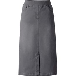 CR&Eacute;ATION L Damen Jeansrock in Schlupfform grey-denim Gr&ouml;&szlig;e 22