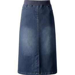 CR&Eacute;ATION L Damen Jeansrock in Schlupfform dark blue Gr&ouml;&szlig;e 19