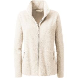 CR&Eacute;ATION L Damen Fleecejacke mit Rei&szlig;verschluss-Taschen champagner Gr&ouml;&szlig;e 40