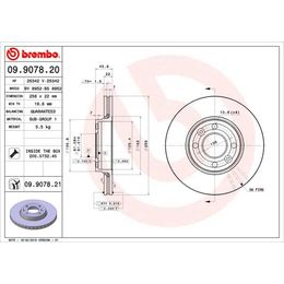 Brembo Bremsensatz-Vorderachse COATED DISC LINE / STANDARD Bremsensatz, Scheibenbremse vorne rechts links innenbelüftet 258mm für RENAULT LADA DACIA M