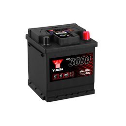Yuasa YBX3000 - SMF 12V 42Ah 390A Starterbatterie für SKODA ALFA ROMEO VW SEAT TOYOTA AUDI MERCEDES-BENZ LANCIA ABARTH OPEL RENAULT CITROËN/PEUGEOT FI