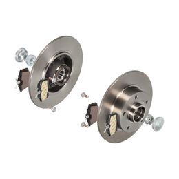 Brembo Bremsensatz, Scheibenbremse hinten rechts links voll 260mm für RENAULT PEUGEOT VAUXHALL OPEL 7701209735 440661332R 440603511R 1420-53694