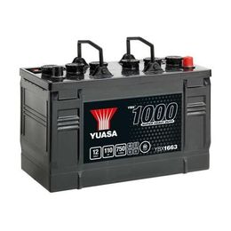 Yuasa YBX1000 - SHD 12V 110Ah 750A Starterbatterie für IVECO ROVER Z261048 Z161048 500041131 YBX1663