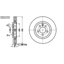 ATE Bremsensatz-Vorderachse Bremsensatz, Scheibenbremse vorne rechts links bel&uuml;ftet 280mm f&uuml;r SEAT VAG 357698151 1H0615301A 1H0615301 IJF1418YK7