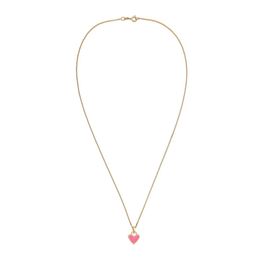 Elli Kette 'Herz' Damen Größe 45 gold / pink