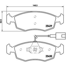 Brembo Bremsensatz-Vorderachse COATED DISC LINE / STANDARD Bremsensatz, Scheibenbremse vorne rechts links innenbel&uuml;ftet 240mm f&uuml;r FIAT FORD 77365811 7