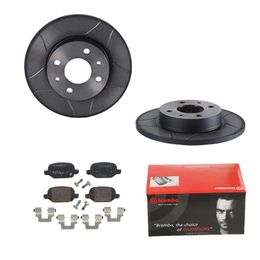 Brembo Bremsensatz, Scheibenbremse hinten rechts links Geschlitzt 240mm f&uuml;r ZASTAVA ALFA ROMEO FIAT FORD LANCIA CHRYSLER ABARTH 7566931 68088919AB 608