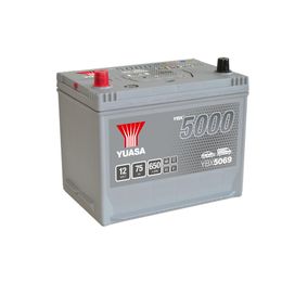 Yuasa YBX5000 - SMF 12V 75Ah 650A Starterbatterie für ALFA ROMEO MERCEDES-BENZ PEUGEOT VOLVO LADA ROVER MITSUBISHI TOYOTA NISSAN ISUZU CHRYSLER FORD J