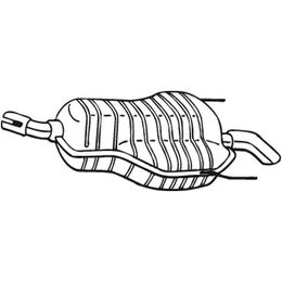 BOSAL Endschalldämpfer für VAUXHALL OPEL 5852301 13136983 185-469