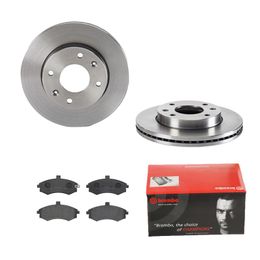 Brembo Bremsensatz-Vorderachse Bremsensatz, Scheibenbremse vorne rechts links innenbel&uuml;ftet 257mm f&uuml;r HYUNDAI KIA (BEIJING) 5810117A10 5171217000 5810