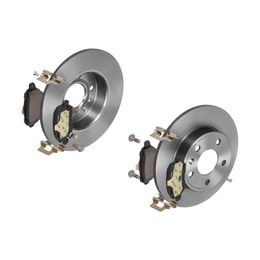 Brembo Bremsensatz, Scheibenbremse hinten rechts links voll 264mm für KIA GENERAL MOTORS SATURN VAUXHALL OPEL 95526658 1605967 93169164 1420-53604