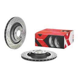 Brembo Bremsscheibe XTRA LINE hinten rechts links Gelocht/innenbel. 330mm für AUDI (FAW) 4F0615601F 4F0615601D L4FD615601A 09.8842.2X