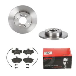 Brembo Bremsensatz-Vorderachse IJDTIDGJP6 Bremsensatz, Scheibenbremse vorne rechts links voll 238mm f&uuml;r RENAULT DACIA PEUGEOT ALPINE CITRO&Euml;N LIFAN 770
