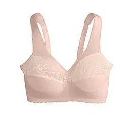 Entlastungs-BH Glamorise, Damen, Gr. 90, Cup C, beige (puder), 50% Polyamid, 40% Polyester, 10% Elasthan, BHs Entlastungs-BH