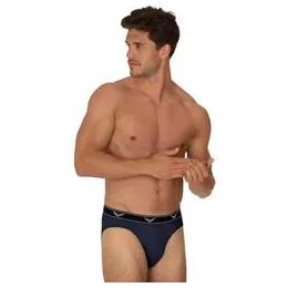 Slip TRIGEMA "TRIGEMA Sportslip im Doppelpack", Herren, Gr. XL, 2 Stk., blau (navy), 95% Baumwolle, 5% Elastan, Unterhosen Slip