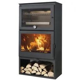 Kaminofen Panadero "Kaminofen Gourmet Ecodesign", schwarz, Kaminöfen, Scheibenspülung, Dreifachverbrennung