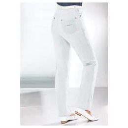 5-Pocket-Jeans Casual Looks, Damen, Gr. 20, Kurzgr&ouml;&szlig;en, wei&szlig;, 98% Baumwolle, 2% Elasthan, unifarben, lang, Jeans 5-Pocket-Jeans, Topseller