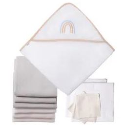 Erstausstattungspaket Liliput "Regenbogen", Baby, bunt (mehrfarbig), 100% Baumwolle, KOB Set-Artikel, 12-teilig mit saugfähigem Frottee-Kapuzenbadetuch