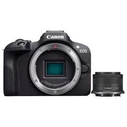 Canon Systemkamera "EOS R100 + RF-S 18-45mm F4.5-6.3 IS STM Kit", schwarz, B:11,63cm H:8,55cm T:6,88cm, Fotokameras