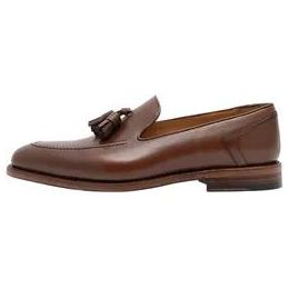 Loafer Henry Stevens "Marshall TL", Herren, Gr. 43, braun (midbraun), Leder, Schuhe