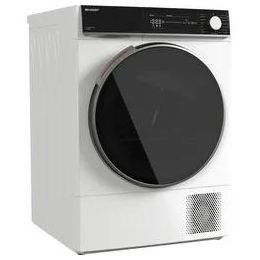 Sharp Wärmepumpentrockner "KD-NHH0S9GW21-DE", Energieeffizienz: E (A-G), weiß, B:59,6cm H:84,5cm T:60,9cm, Trockner