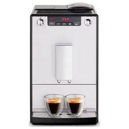 Melitta Kaffeevollautomat "Solo E950-201, schwarz", silber (schwarz, silberfarben), B:45,5cm H:30,3cm T:20cm, Kaffeevollautomaten, Perfekt für Café crème & Espresso, nur 20cm breit