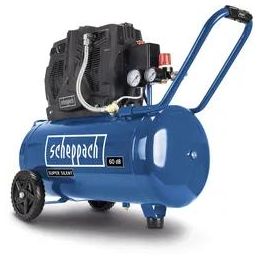 Kompressor Scheppach "HC51Si &ndash; Super Silent", blau, B:39cm H:67,5cm L:88cm, Kompressoren, 1500W, 300l/min, 230V/50Hz, &ouml;lfrei