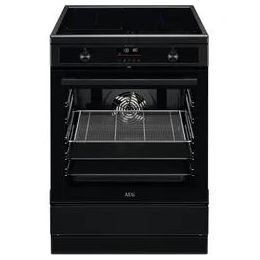 AEG Induktions-Standherd "CIB6499APB", Energieeffizienz: A (A+++-D), schwarz (matt schwarz), Herdsets, Pyrolyse, Bridge, Softclosing, Hob2Hood, MaxiSense für alle Topfgrößen