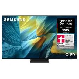 Samsung OLED-Fernseher "GQ55S95FAT OLED-Fernseher", Energieeffizienz: G (A-G), schwarz, 55 ′′, Fernseher, HDR Pro & Glare Free, Dolby Atmos & AI Sound, Gaming Hub, bis zu 165Hz
