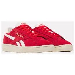 Sneaker Reebok CLASSIC "CLUB C GROUNDS UK", Herren, Gr. 42,5, vectorrot, paperwei&szlig;, chalk, Leder, Synthetik, Schuhe Sneaker