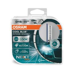 Osram XENARC® COOL BLUE® INTENSE D1S Duobox Glühlampe, Fernscheinwerfer,Glühlampe, Nebelscheinwerfer,Glühlampe, Hauptscheinwerfer 85V 66140CBN-2HB