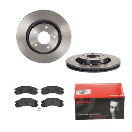 Brembo Bremsensatz-Vorderachse COATED DISC LINE / STANDARD Bremsensatz, Scheibenbremse vorne rechts links innenbel&uuml;ftet 294mm f&uuml;r MITSUBISHI PEUGEOT C